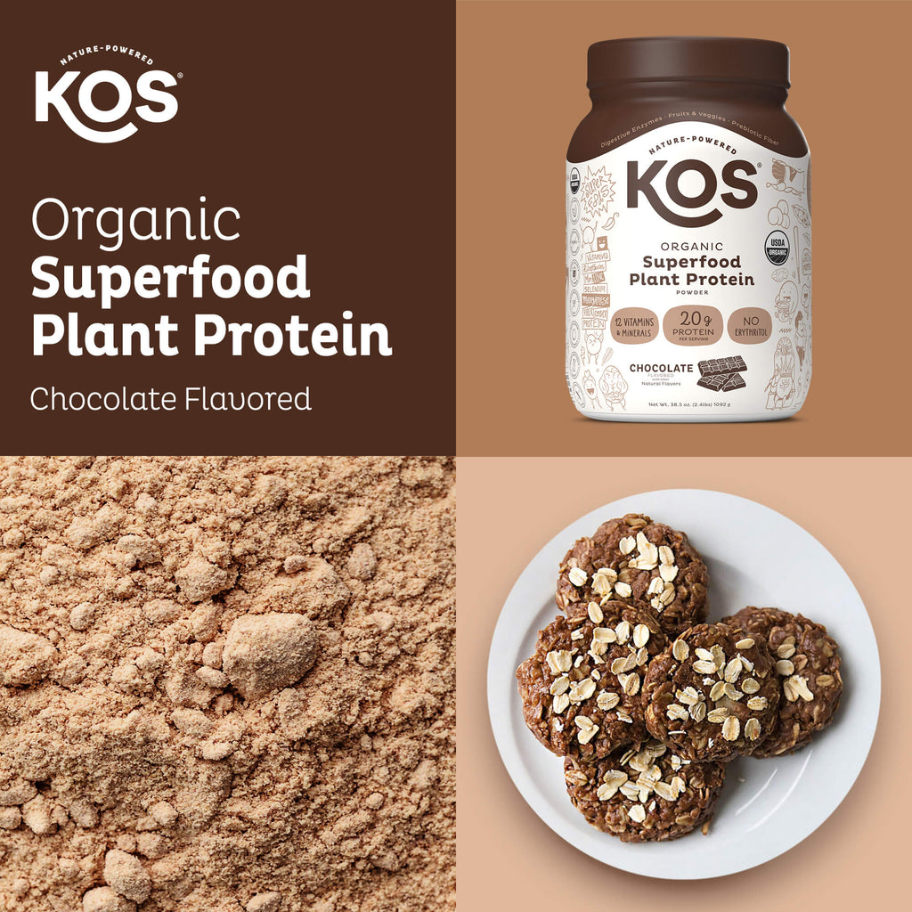 KOS Amazing Tasting Organic Vegan Plant Based Protein Powder – KOS.com