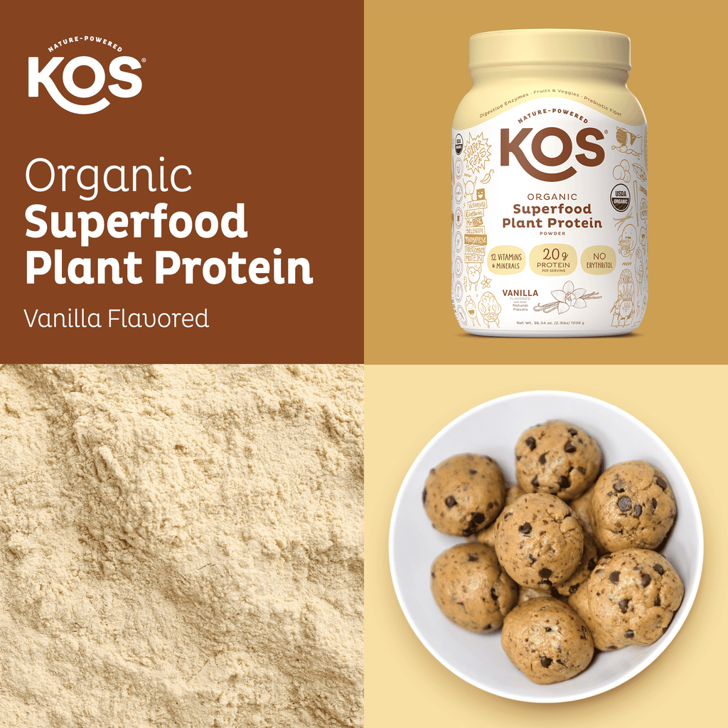 KOS Amazing Tasting Organic Vegan Plant Based Protein Powder – KOS.com
