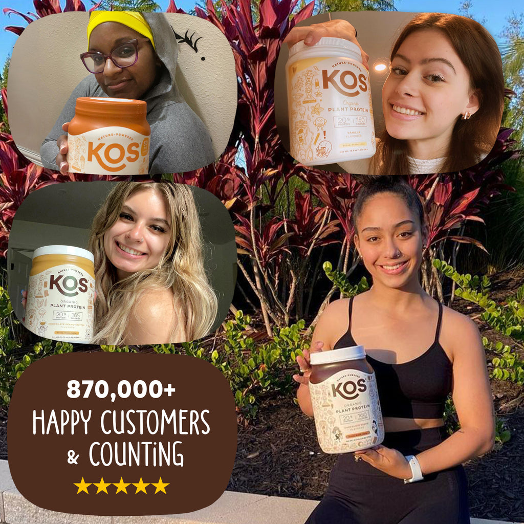 KOS Amazing Tasting Organic Vegan Plant Based Protein Powder – KOS.com