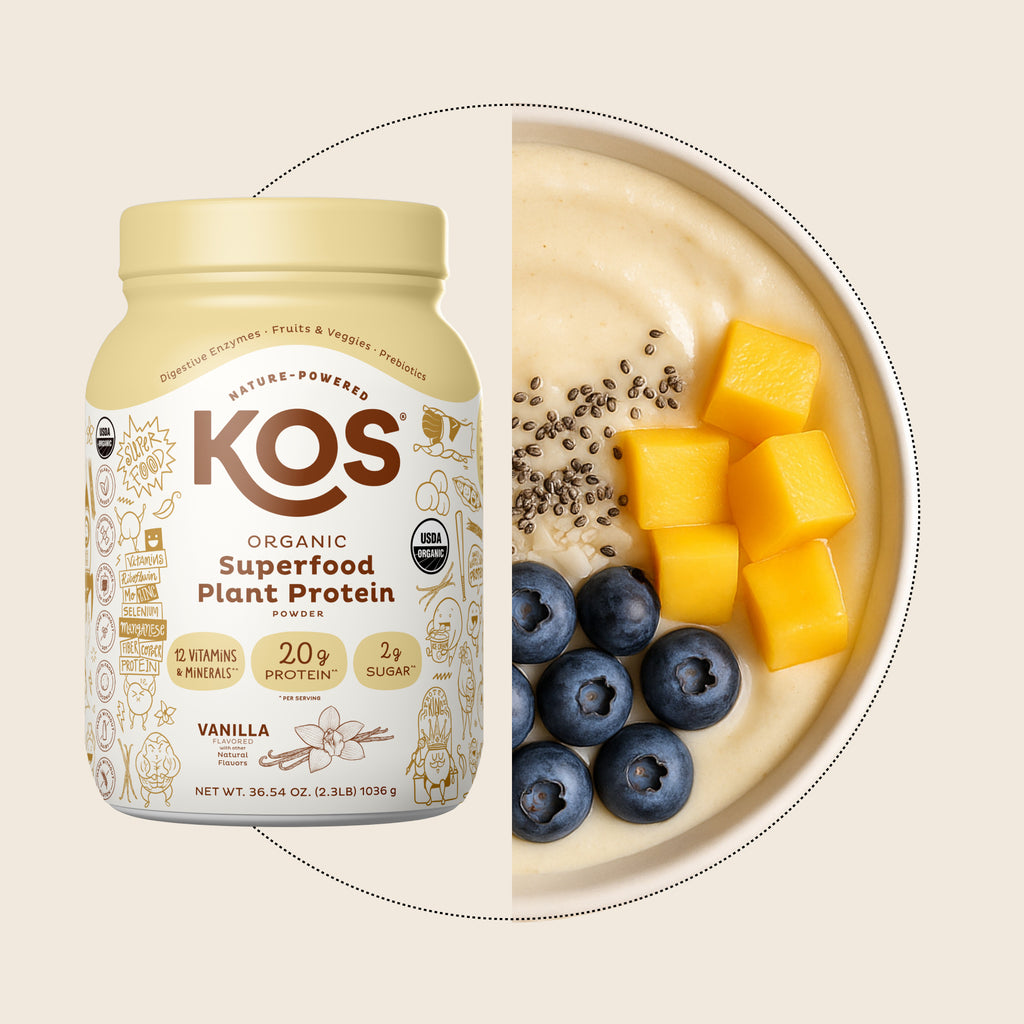 KOS Amazing Tasting Organic Vegan Plant Based Protein Powder – KOS.com