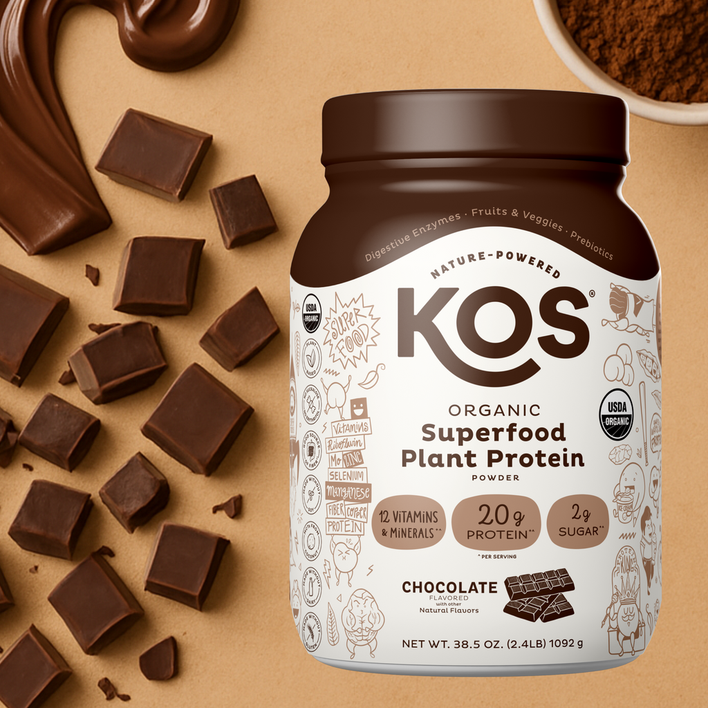 KOS Amazing Tasting Organic Vegan Plant Based Protein Powder – KOS.com